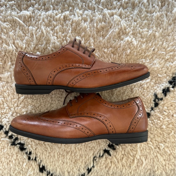 Florsheim | Shoes | Florsheim Kids Reveal Wing Tip Cognac Leather Dress ...